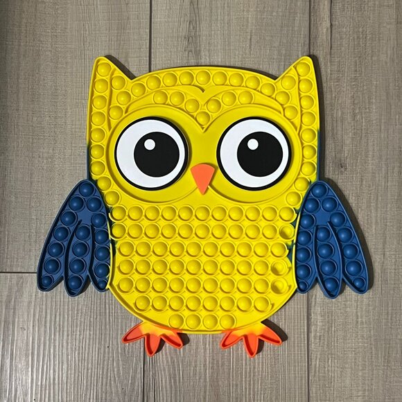 Toys | 218 Jumbo 13 Big Eye Yellow Owl Giant Pop It Fidget Sensory Toy ...